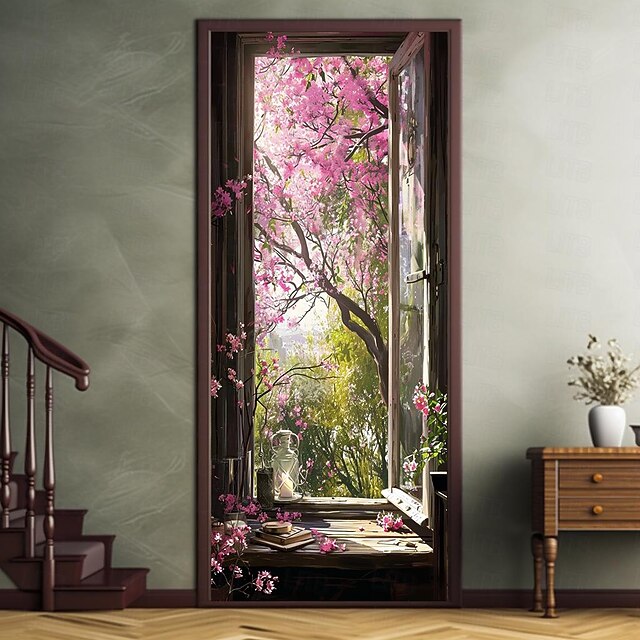 Vintage Stone Steps Door Covers Door Tapesty Door Curtain Decoration ...