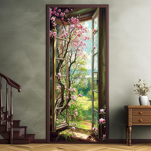 Vintage Stone Steps Door Covers Door Tapesty Door Curtain Decoration ...