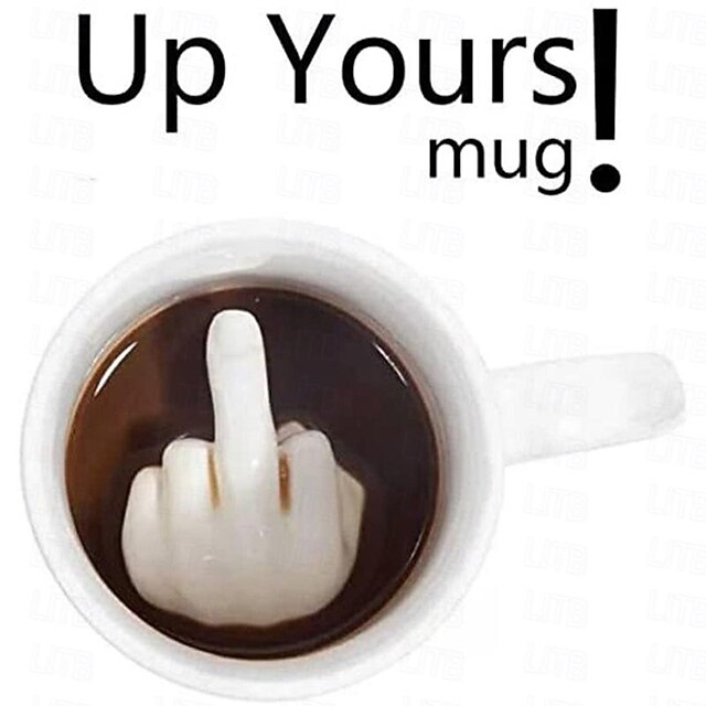 Ceramic Middle Finger Coffee CupMiddle Finger Coffee Mug with 3D Funny ...