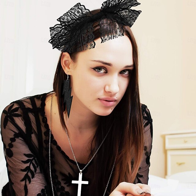 Retro Vintage 1980s Outfits Masquerade 80's Party Girl Lace Fancy Dress ...