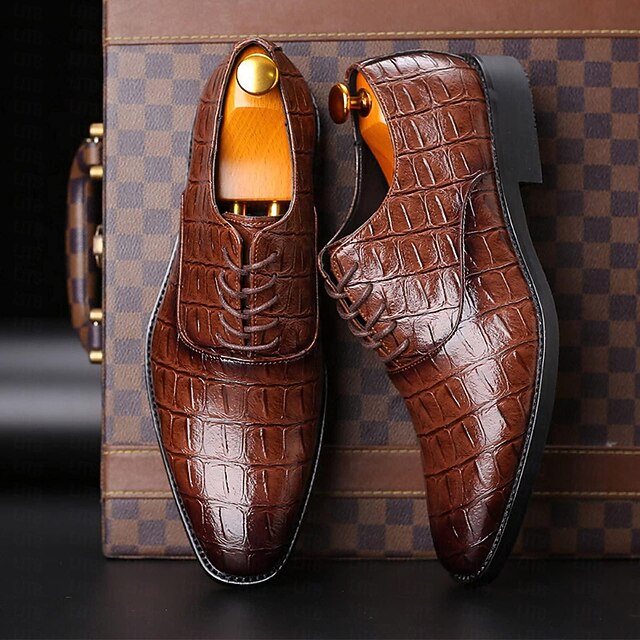 Men's Oxfords Derby Shoes Retro Formal Shoes Dress Shoes Vintage ...