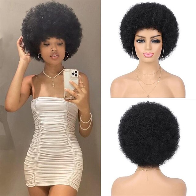 perruques afro des années 70 pour femmes noires perruques bouffantes ...