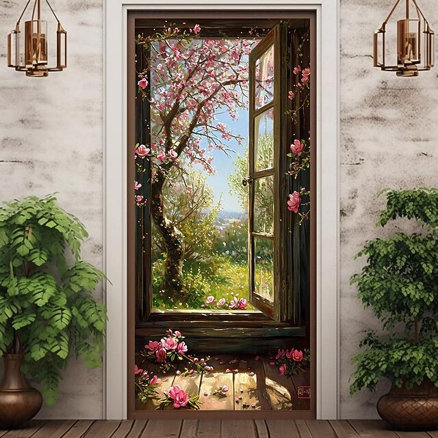 Vintage Stone Steps Door Covers Door Tapesty Door Curtain Decoration ...