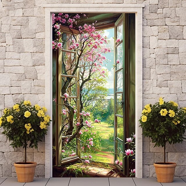 Vintage Stone Steps Door Covers Door Tapesty Door Curtain Decoration ...