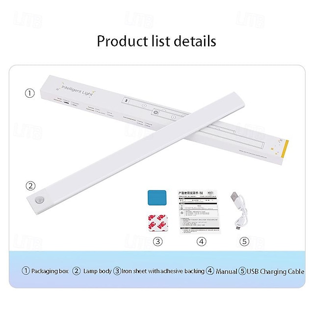 Under Cabinet Lighting, Ultra-thin Smart LED Strip Light, Motion Sensor ...