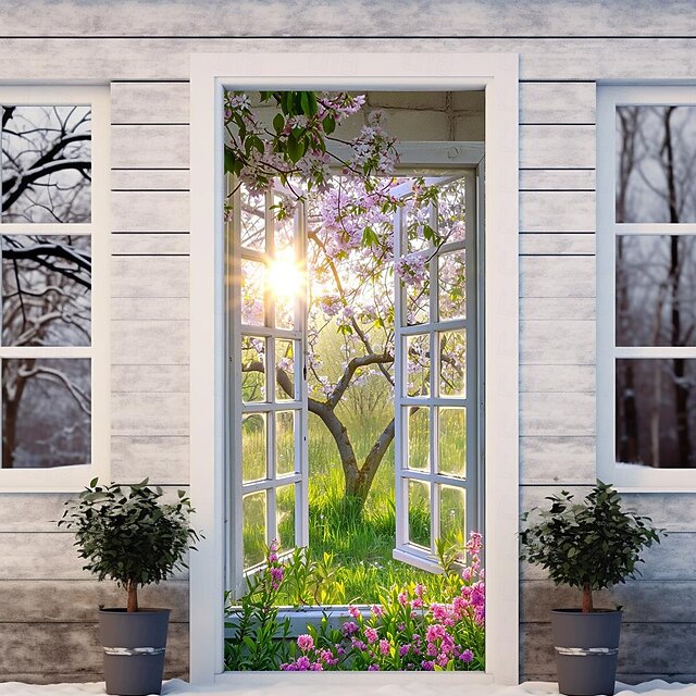 Vintage Stone Steps Door Covers Door Tapesty Door Curtain Decoration ...