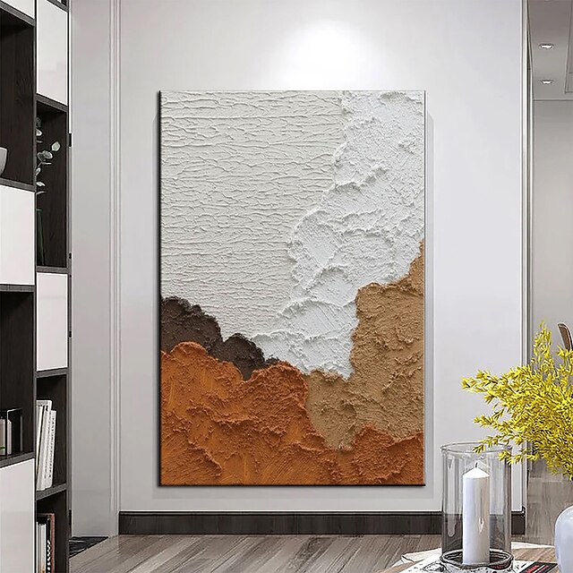 Hand Painted Heavy Textured painting handmade Terracotta Textured ...