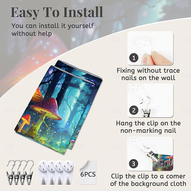 Blacklight Tapestry UV Reactive Glow in the Dark Glow Party Neon ...