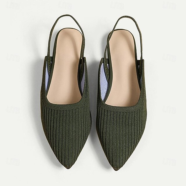 Women's Sandals Flats Plus Size Flyknit Shoes Outdoor Work Daily ...