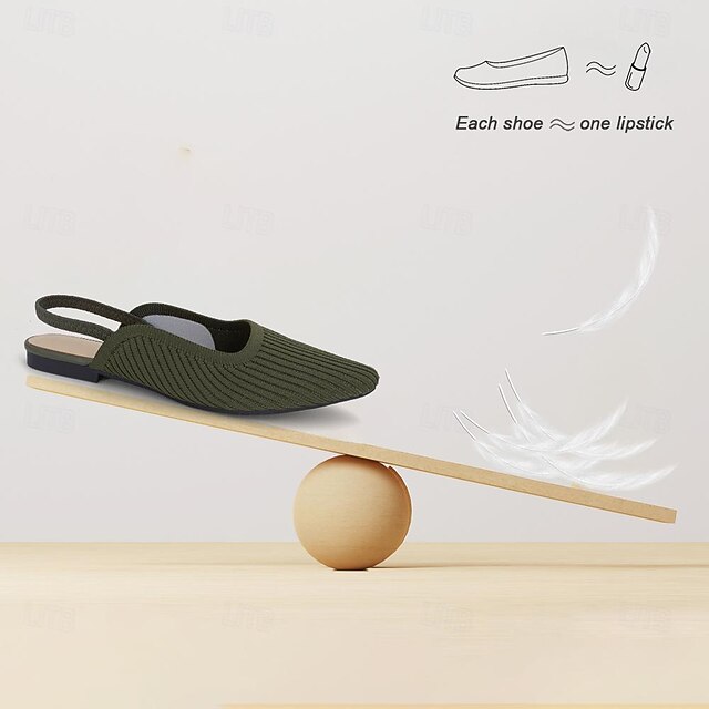 Women's Sandals Flats Plus Size Flyknit Shoes Outdoor Work Daily ...