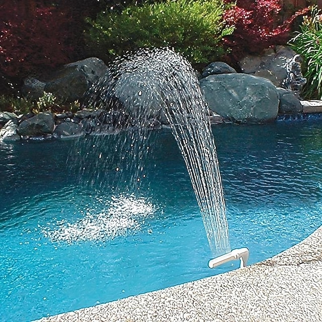 Waterfall Pool Fountain Spray Adjustable Pool Nozzle Sprinkler For 1.5 ...