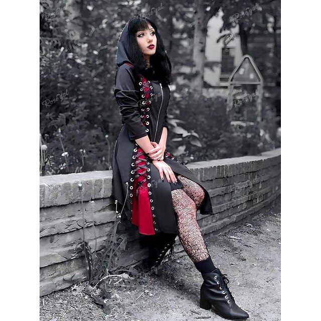 Punk & Gothic Medieval Renaissance Dress Cosplay Costume Witch Goth ...