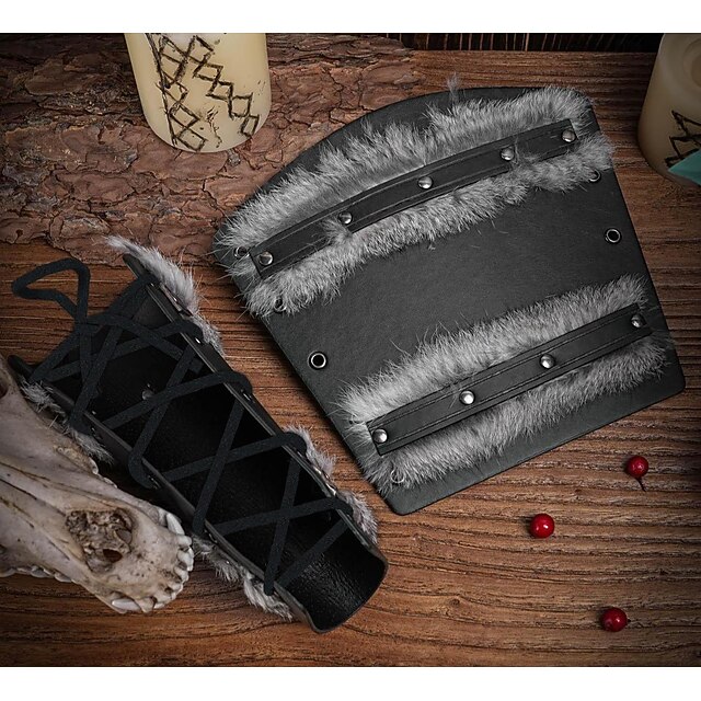 Retro Vintage Punk & Gothic Medieval Armor Wristband Wrist Brace Knight ...