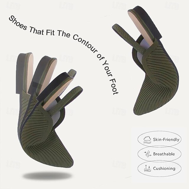 Women's Sandals Flats Plus Size Flyknit Shoes Outdoor Work Daily ...