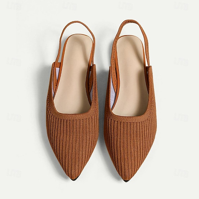 Women's Sandals Flats Plus Size Flyknit Shoes Outdoor Work Daily ...