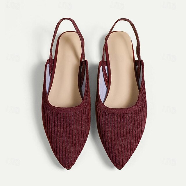 Women's Sandals Flats Plus Size Flyknit Shoes Outdoor Work Daily ...