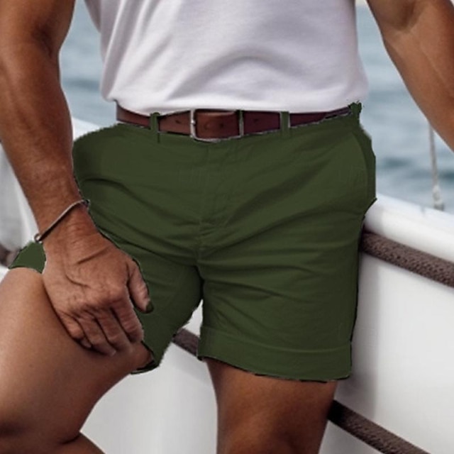 Men's Pink Shorts Shorts Summer Shorts Casual Shorts Buttons Front ...