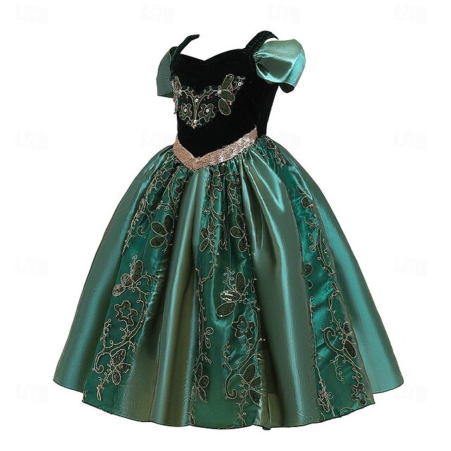 Snow Queen Frosty Fairytale Princess Anna Flower Girl Dress Theme Party ...
