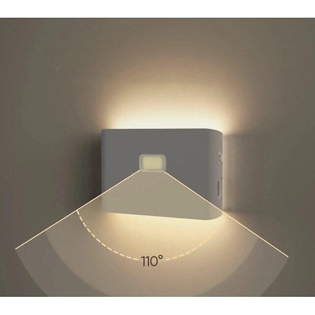 LED Night Lights Motion Sensor USB Rechargeable Linkage Induction ...