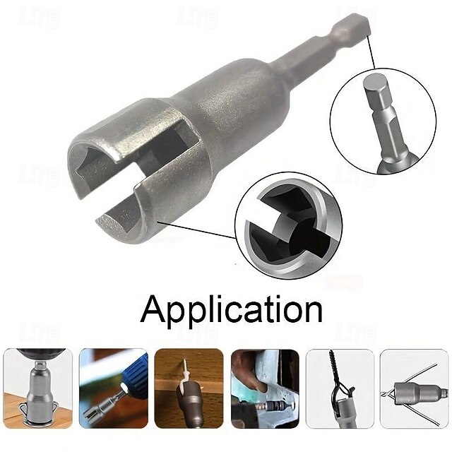 Butterfly Bolt Socket Wrench 6.35mm Hex Shank Socket Adapter Nut For Power Tool Slotted Electric ...