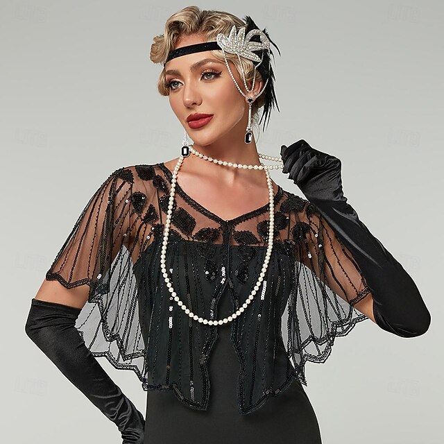 Roaring 20s 1920s Retro Vintage Flapper Shawls The Great Gatsby ...
