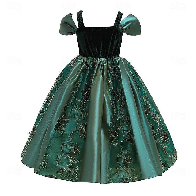 Snow Queen Frosty Fairytale Princess Anna Flower Girl Dress Theme Party ...