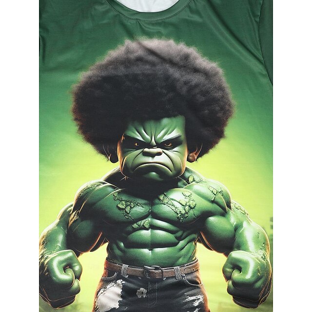 Men's Graphic Cartoon Funny T Shirt Short Sleeve T shirt 3D Print Crew Neck Shirt Daily Casual ...