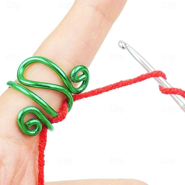 8Pcs Handmade Crochet Tension Ring Crochet Tension Ring Alumium Wire ...