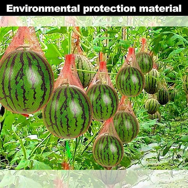 100pcs Melon Hammock Watermelon Nets Heavy Duty Watermelon Net for Garden Melon Net for Trellis ...