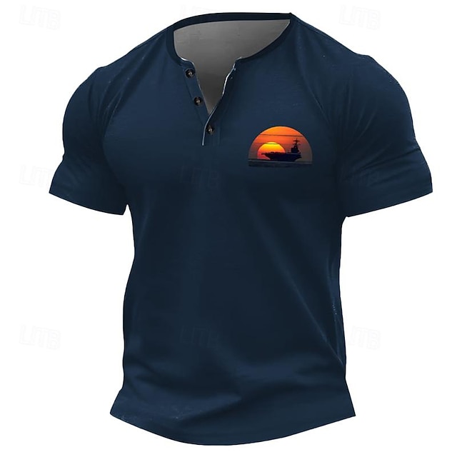 Mens US Navy T-Shirt, 'Less Than 1% Have Seen Ship Sunset' Graphic Tee ...