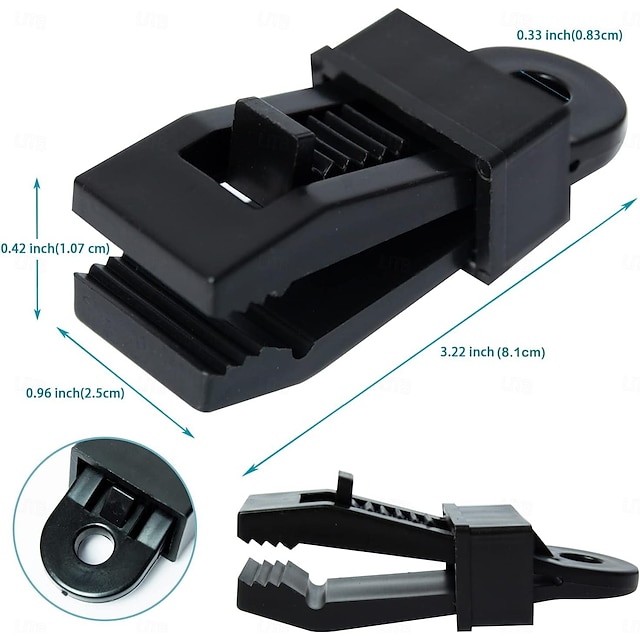 10PCS Push-Pull Tent Clips Tent Attachment Clips Outdoor Camping Tent ...