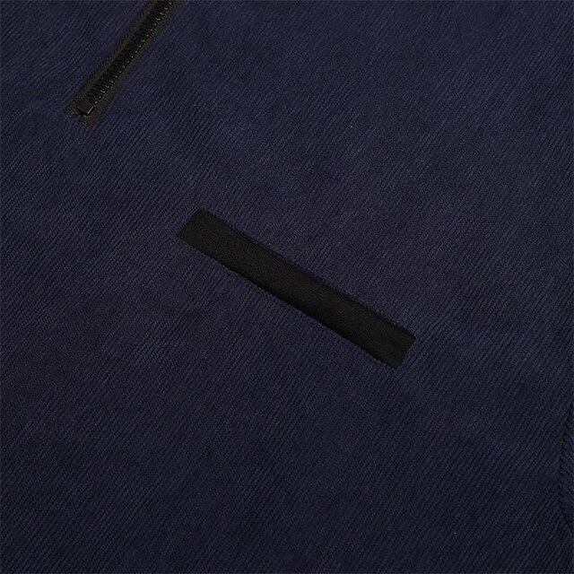 Men's Pullover Sweatshirt Zip Polo Sports Outdoor Casual Standing ...