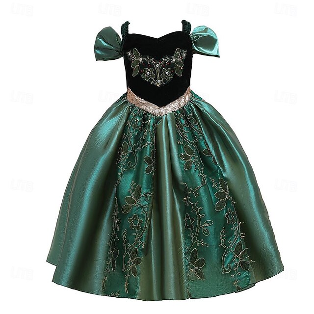 Snow Queen Frosty Fairytale Princess Anna Flower Girl Dress Theme Party ...