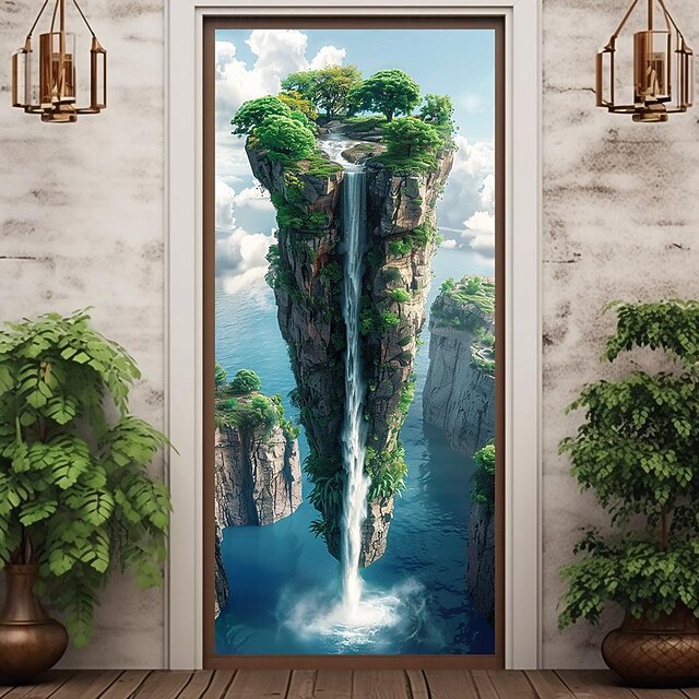 fantaisie cascade porte en cascade porte couvre porte tapisserie porte ...