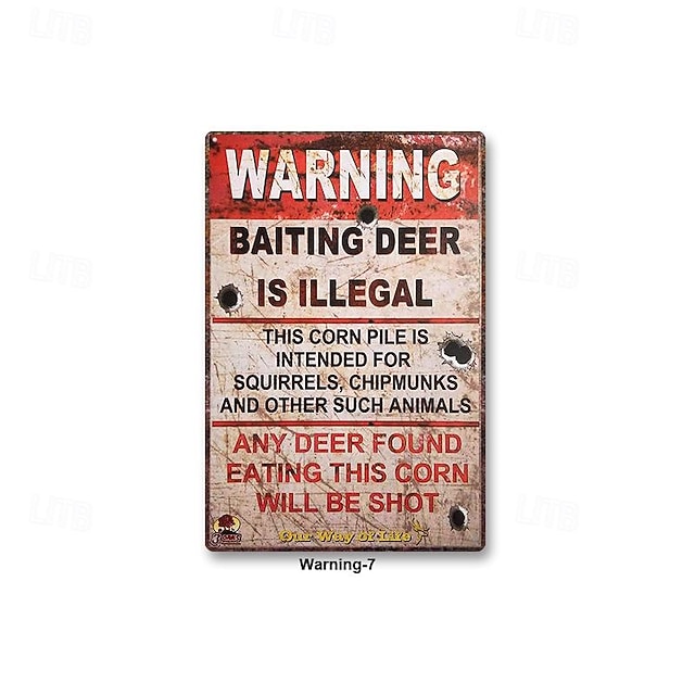 1 pc Humorous Decorative Plate Funny Tin Sign Bar Pub Garage Home Art ...