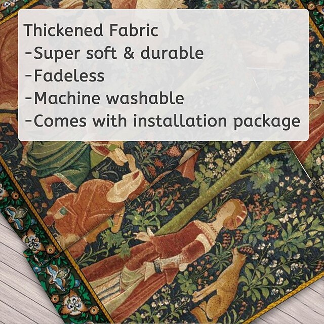 Medieval Painting Tapestry Middle Age Tapestry Wall Art Large Tapestry ...