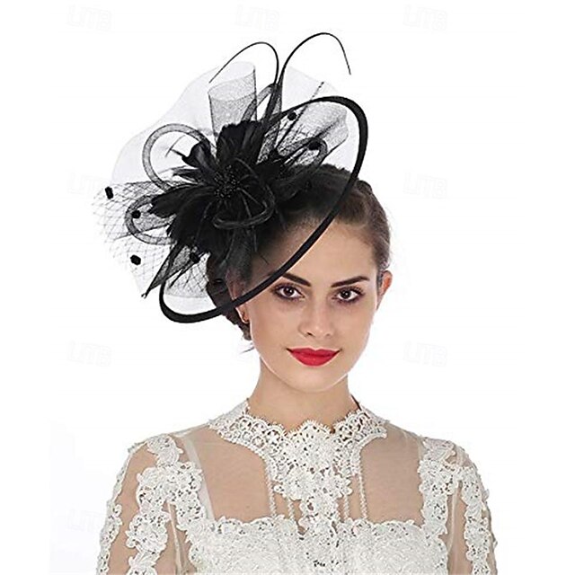 Elegant Retro Vintage Fascinators Hat Fascinator Veil Headband Bridal ...