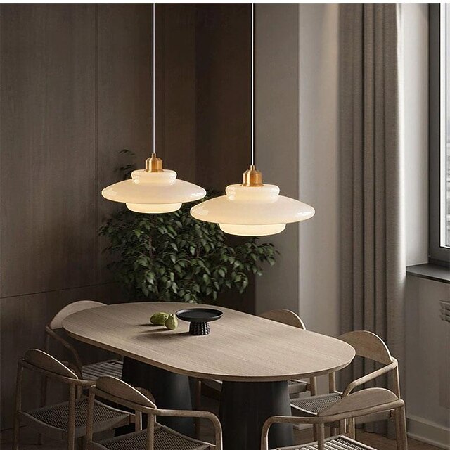 LED Pendant Lights for Over Dining Room Table 1 Light Brass Ceiling ...
