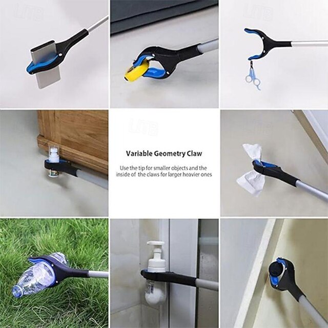 Grabber Reacher Tool 360 Degree Rotating Head, Wide Jaw, 32" Foldable ...