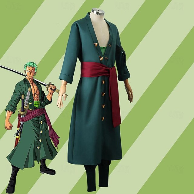 One Piece Roronoa Zoro Anime Cosplay Costume Outfits Cosplay Suits ...