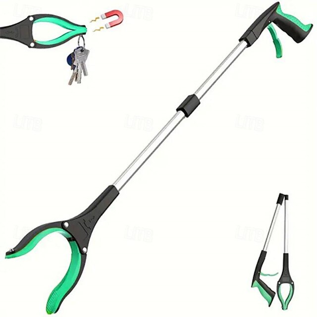 Grabber Reacher Tool 360 Degree Rotating Head, Wide Jaw, 32" Foldable ...