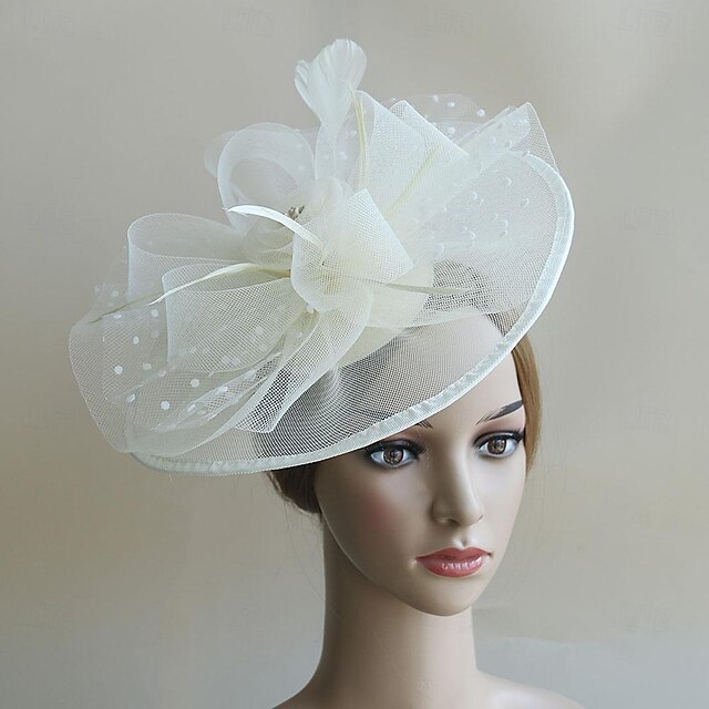Fascinators Hats Headwear Organza Fedora Hat Floppy Hat Top Hat Horse ...