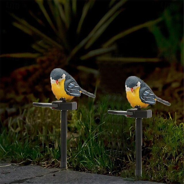 Solar LED Bird light Sparrow Light Animal Solar Garden Light Waterproof ...