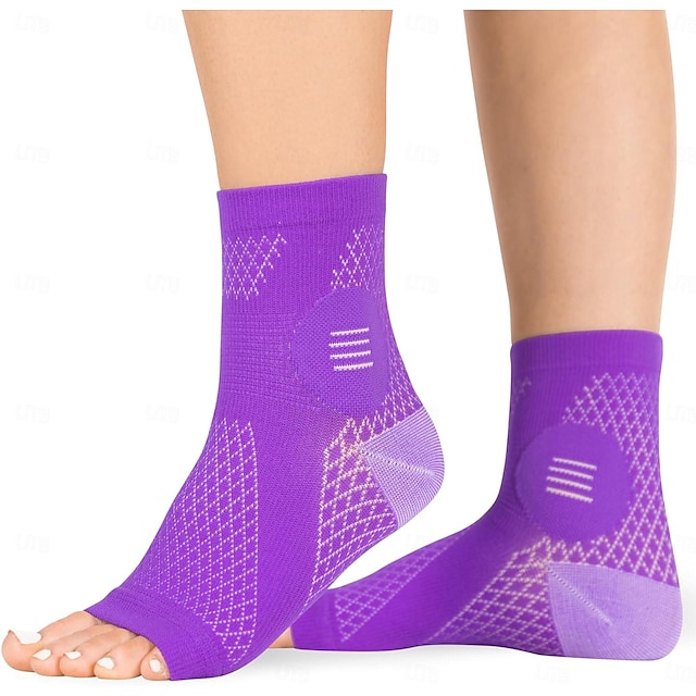 1 Pair Neuropathy Socks for Women and Men - Toeless Compression Socks ...