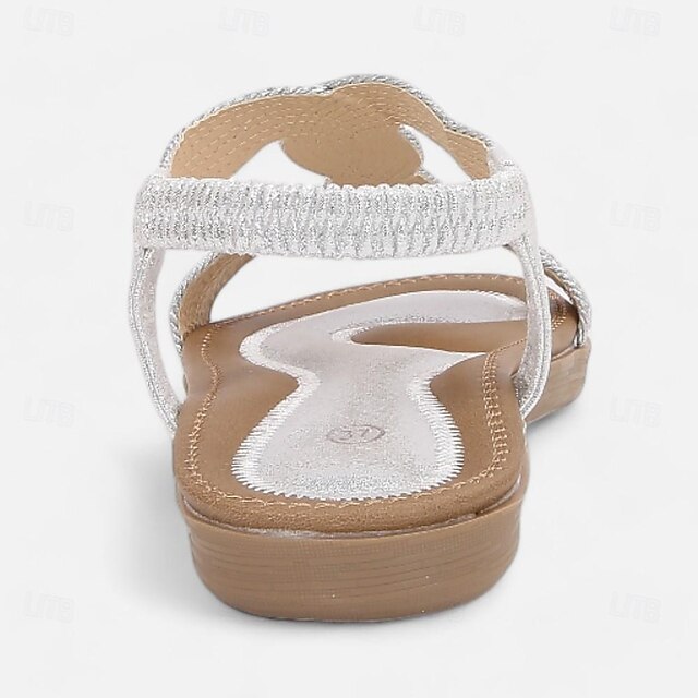 Women's Sandals Wedge Sandals Plus Size Flyknit Shoes Outdoor Daily ...