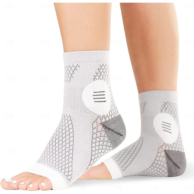 1 Pair Neuropathy Socks for Women and Men - Toeless Compression Socks ...