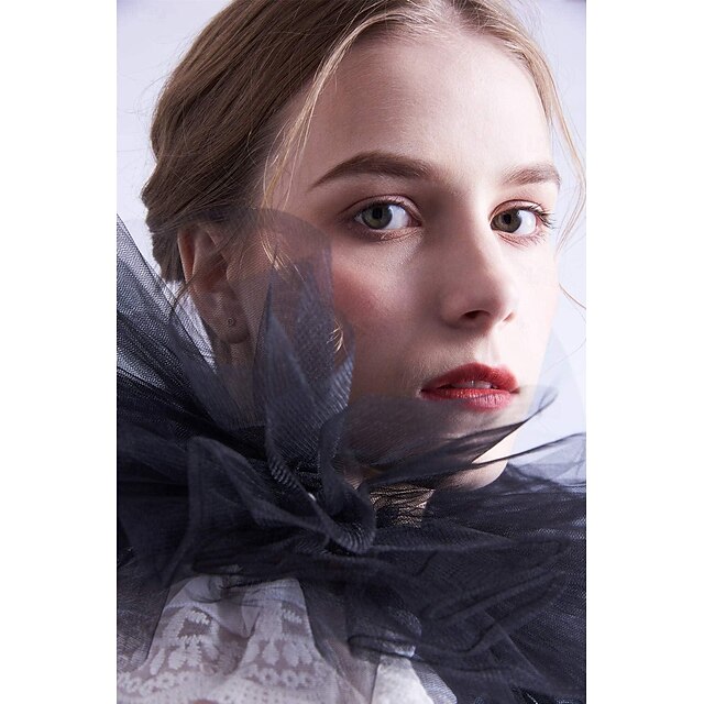 Retro Vintage Rococo Baroque Ruff Collar Neck Collar Fancy Dress Women ...