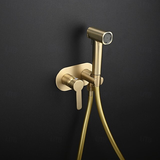 Brushed Grey Bidet Sprayer set wall Bidet shower Hot And Cold bidet ...