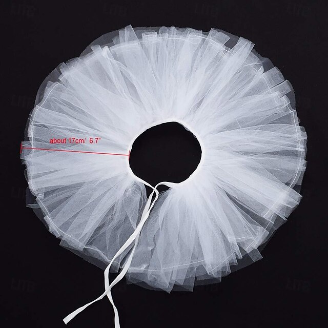 Retro Vintage Rococo Baroque Ruff Collar Neck Collar Fancy Dress Women ...