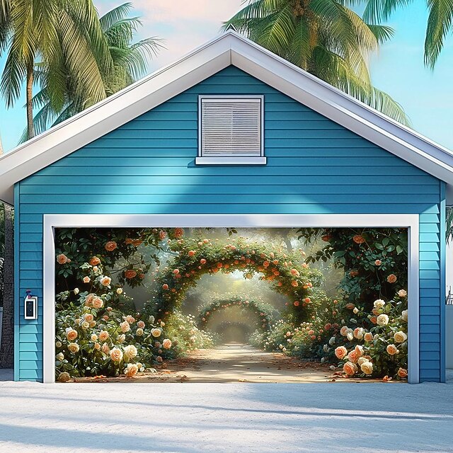 Giant Trees Forest Outdoor Garage Door Cover Banner Beautiful Large ...